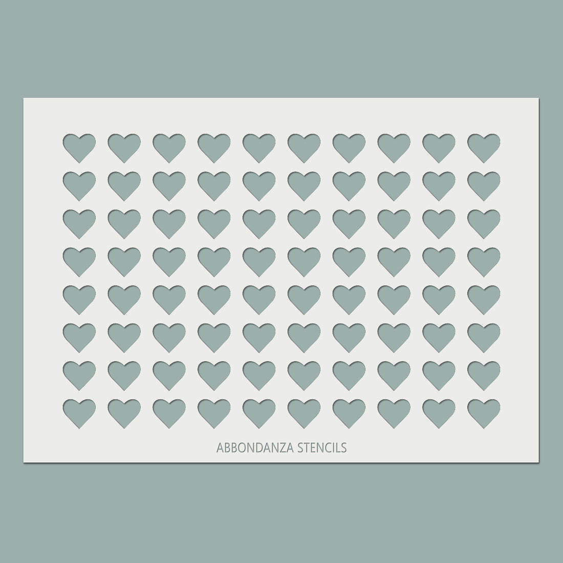 Stencil Hearts Pattern voor een decoratief hartjes patroon – Verftechnieken