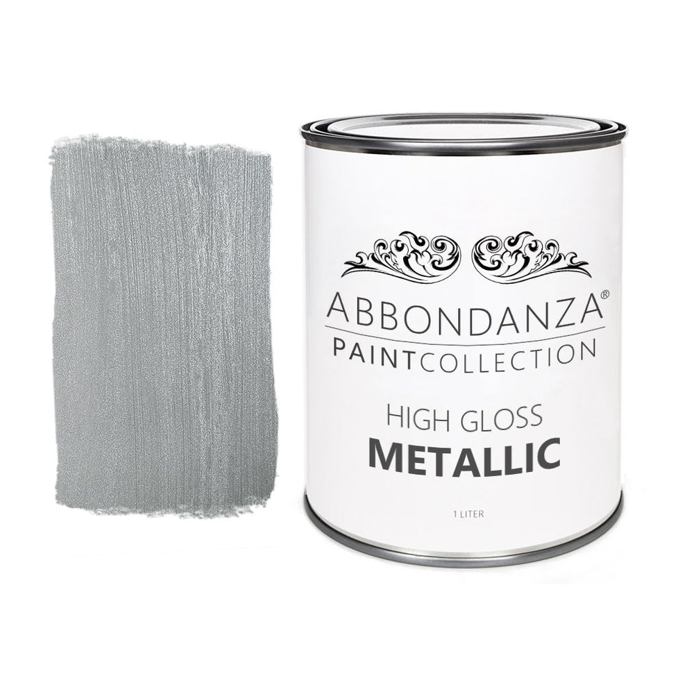 Abbondanza High Gloss Metallic Silver – Verftechnieken